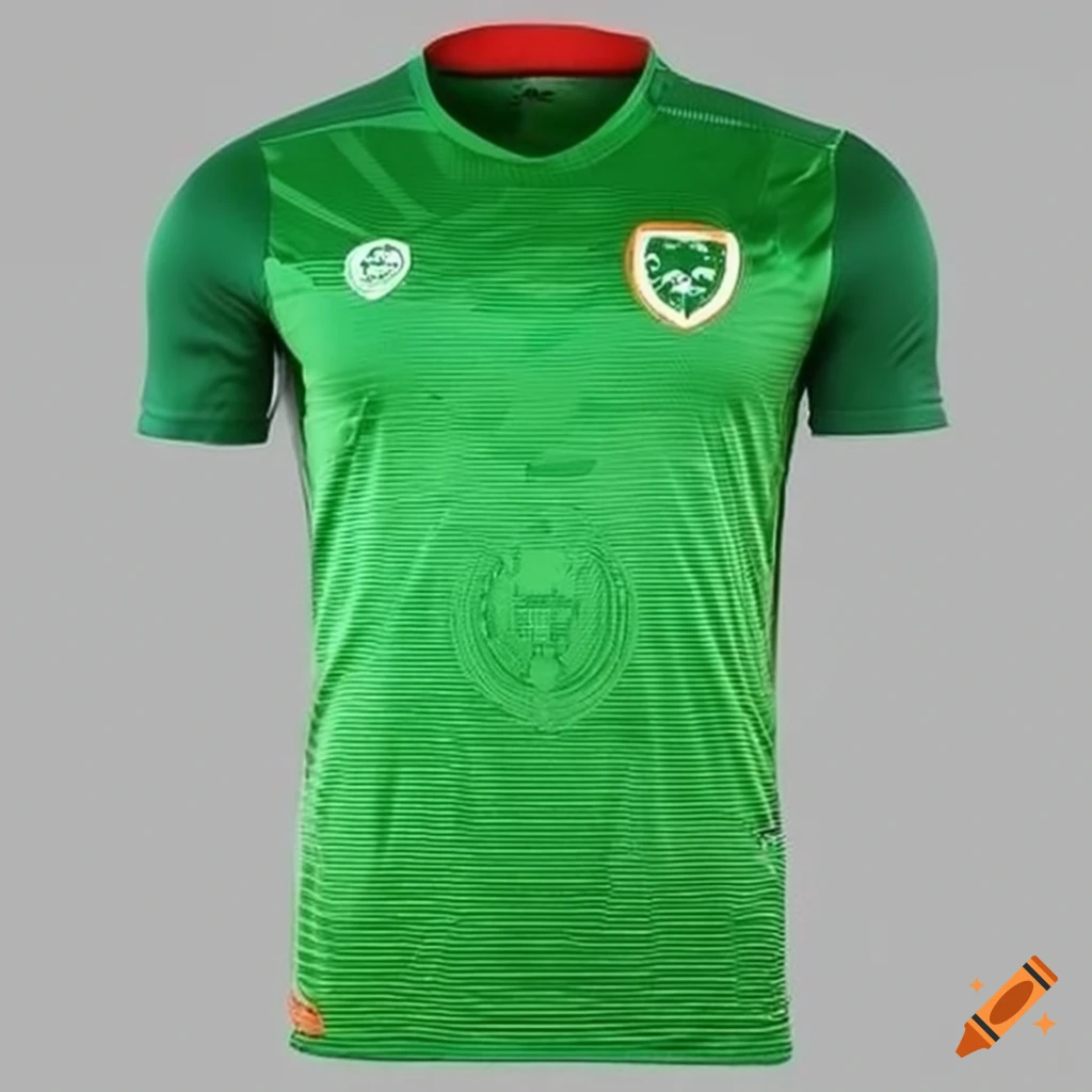 Ireland national team soccer jersey on Craiyon