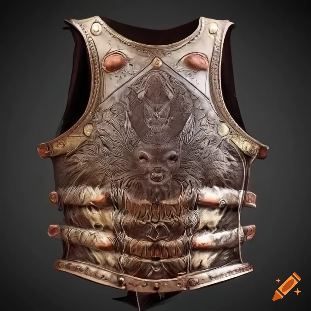 Detailed bat-inspired chest cuirass on Craiyon