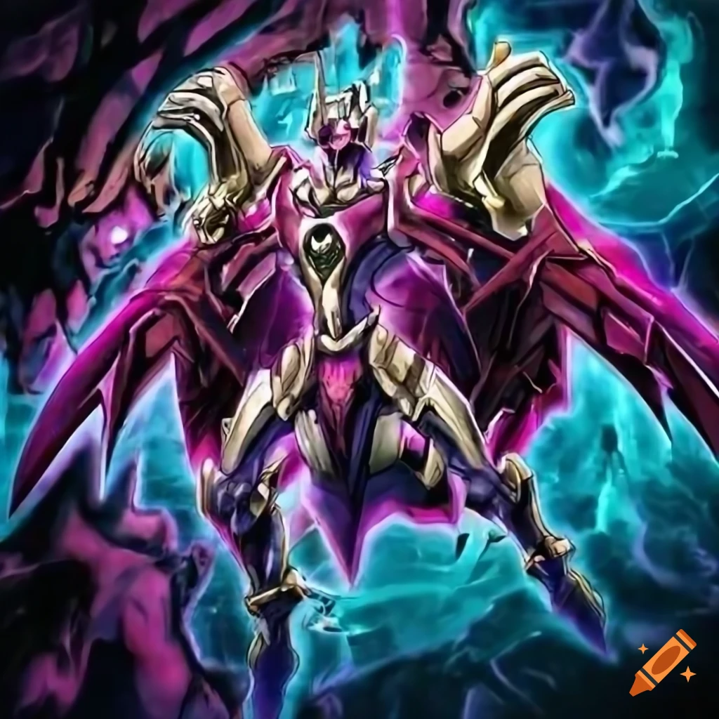 Detailed yugioh card art of chronomaly on Craiyon