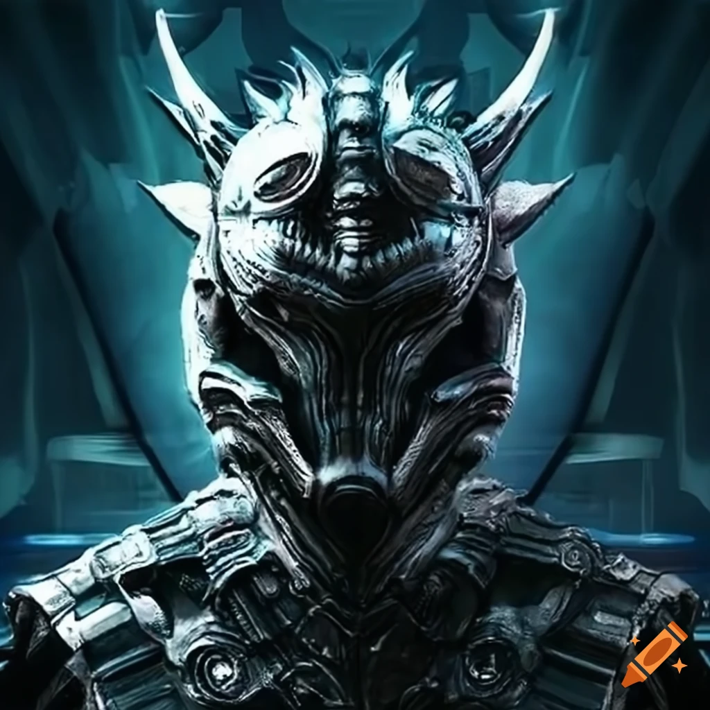 Power ranger with a giger-inspired design