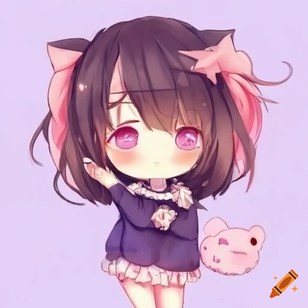 Cute chibi character illustration on Craiyon