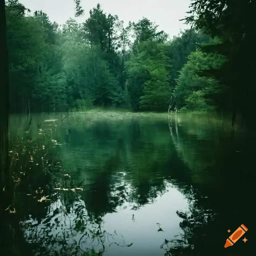 Forest pond on Craiyon