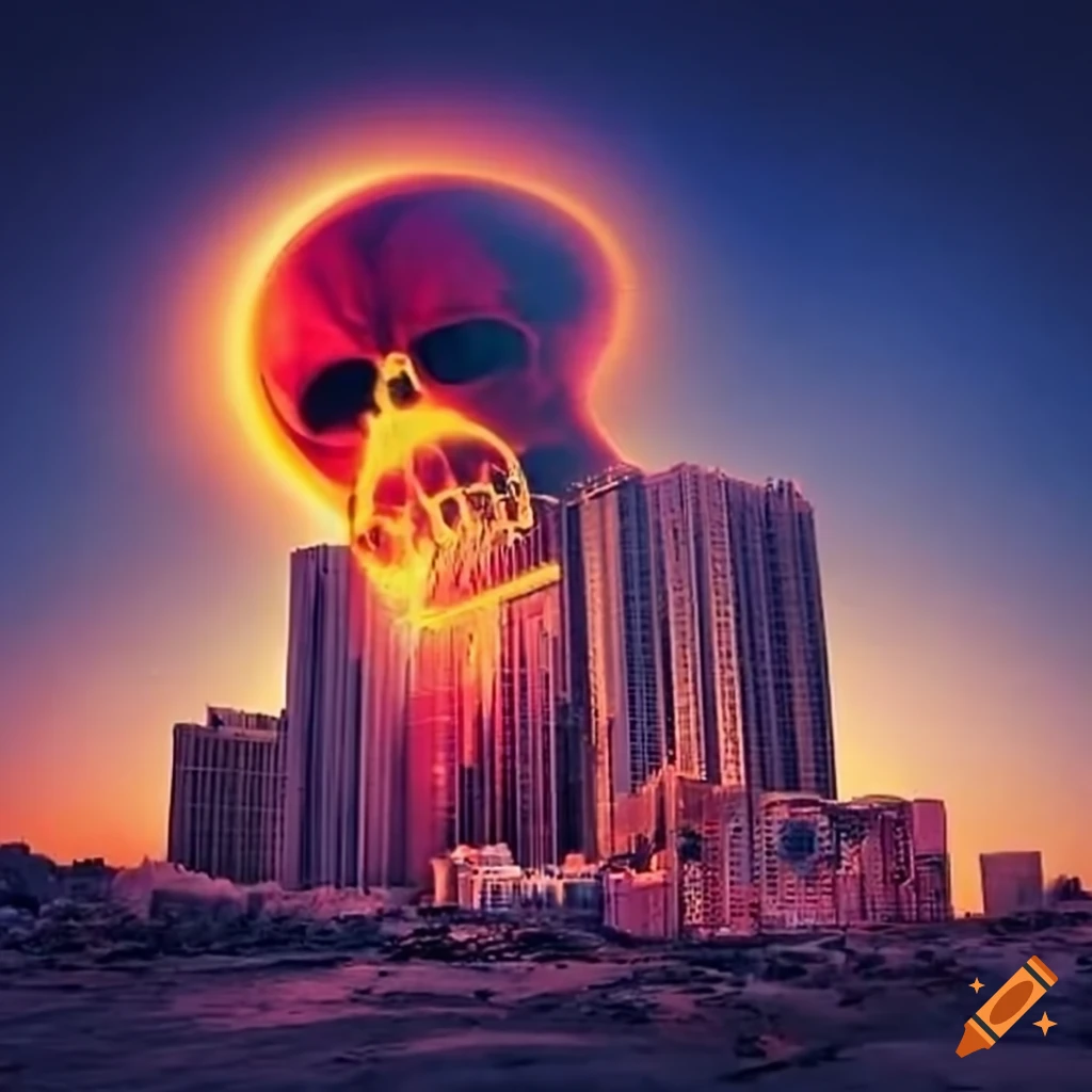 Photograph of a nuclear wasteland in las vegas