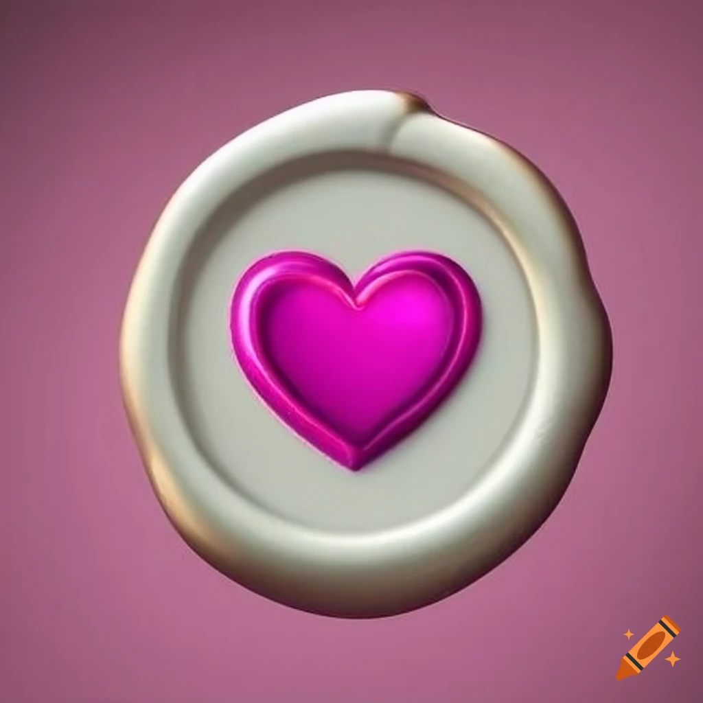 Purple heart-shaped coin on Craiyon