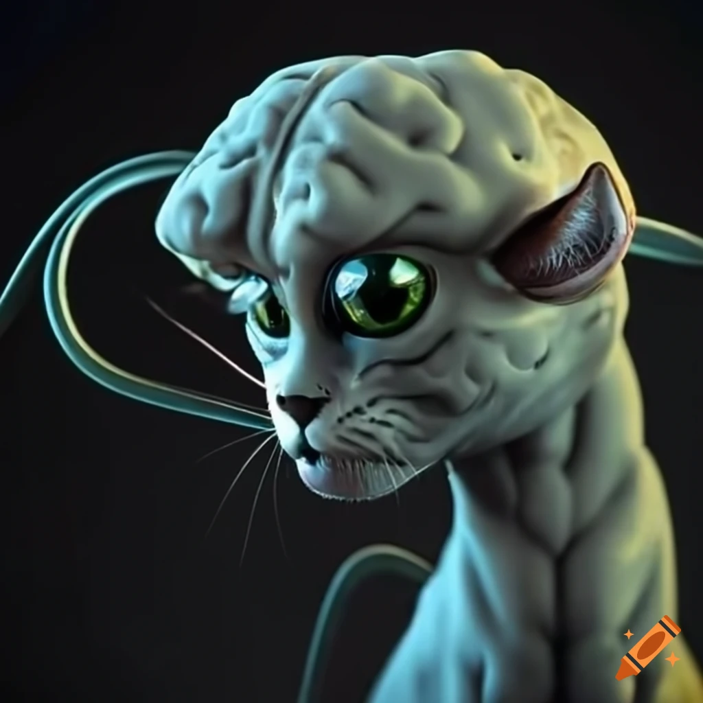 Image of an alien cat with unique features