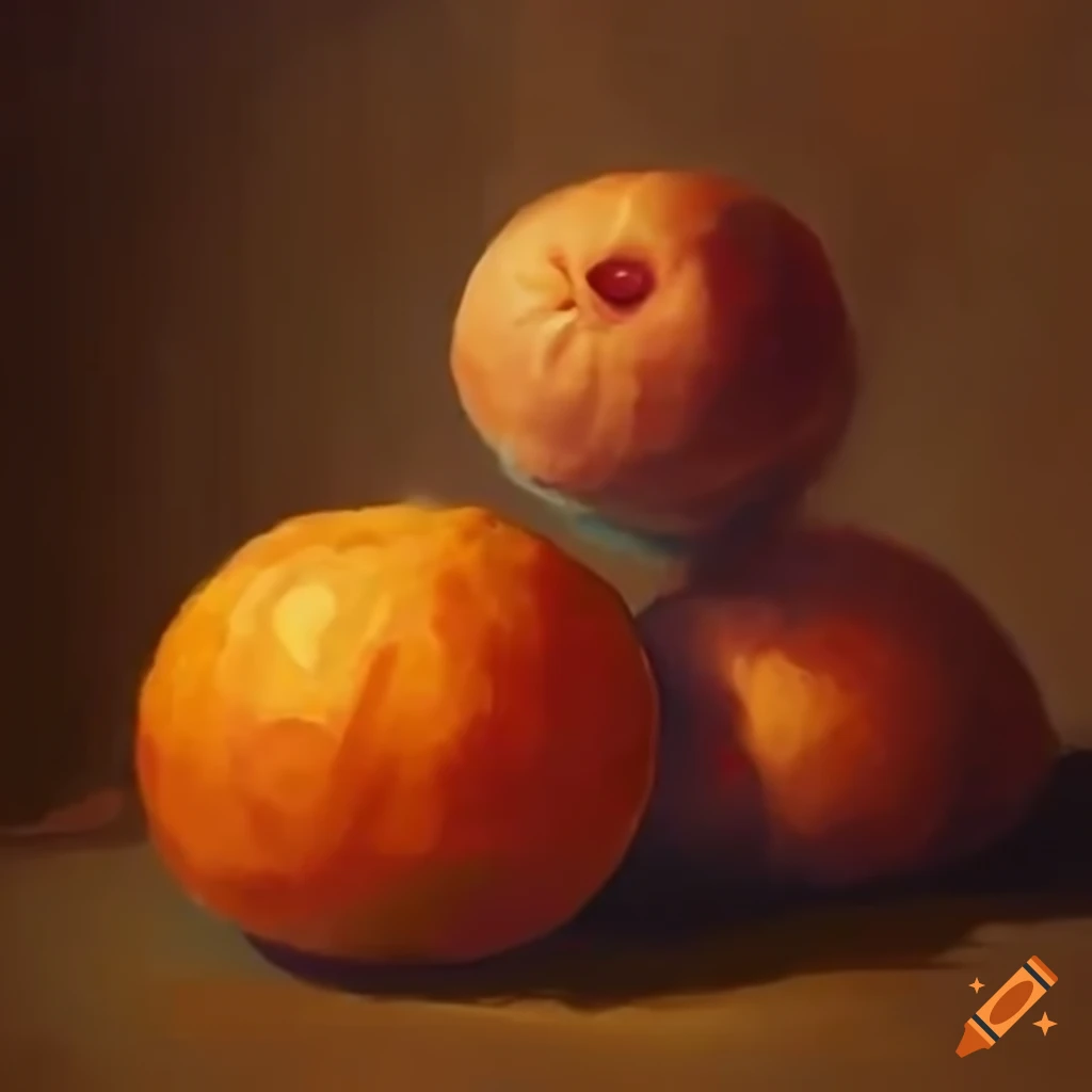 Still life painting in expressive style with soft lighting on Craiyon