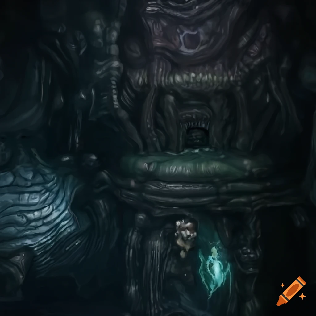 Alien creature in a 2d metroid game on Craiyon