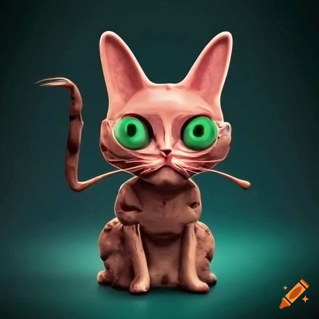 Image of an alien cat with unique features