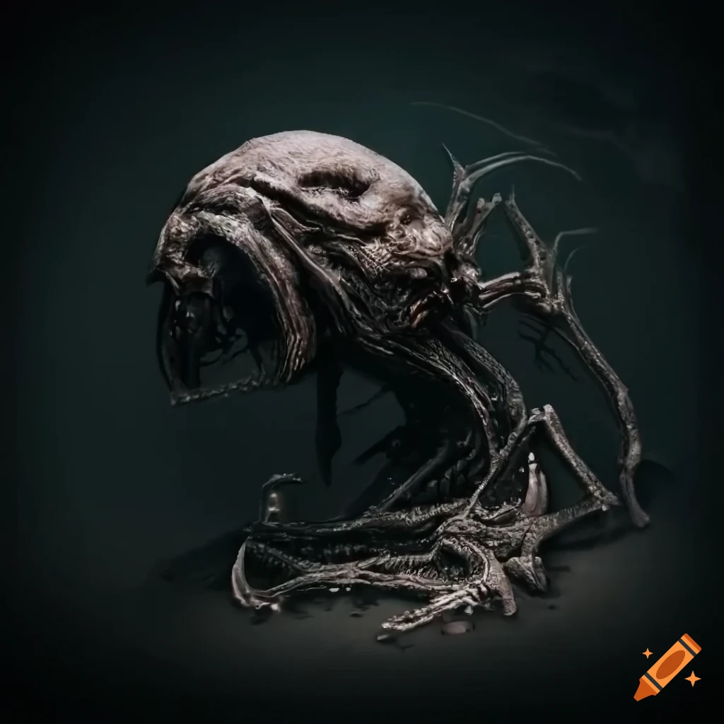 2D metroid game with alien and fleshy environment on Craiyon