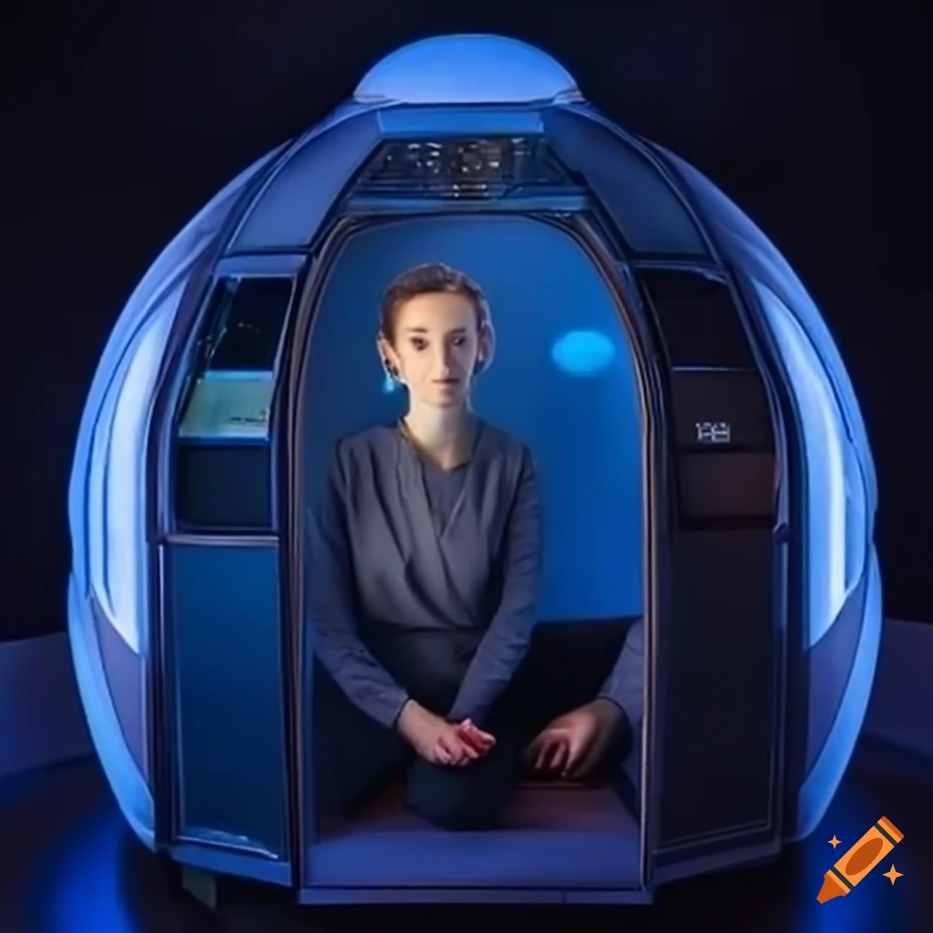 Advanced biosensor pod for human use on Craiyon