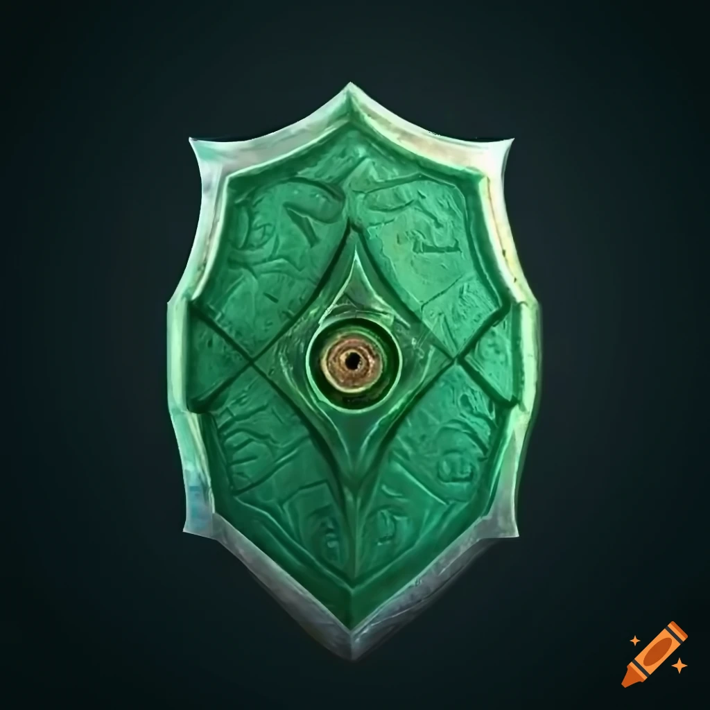 A small magical dragon shield on Craiyon