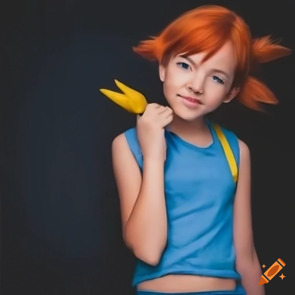 Realistic drawing of misty from pokemon