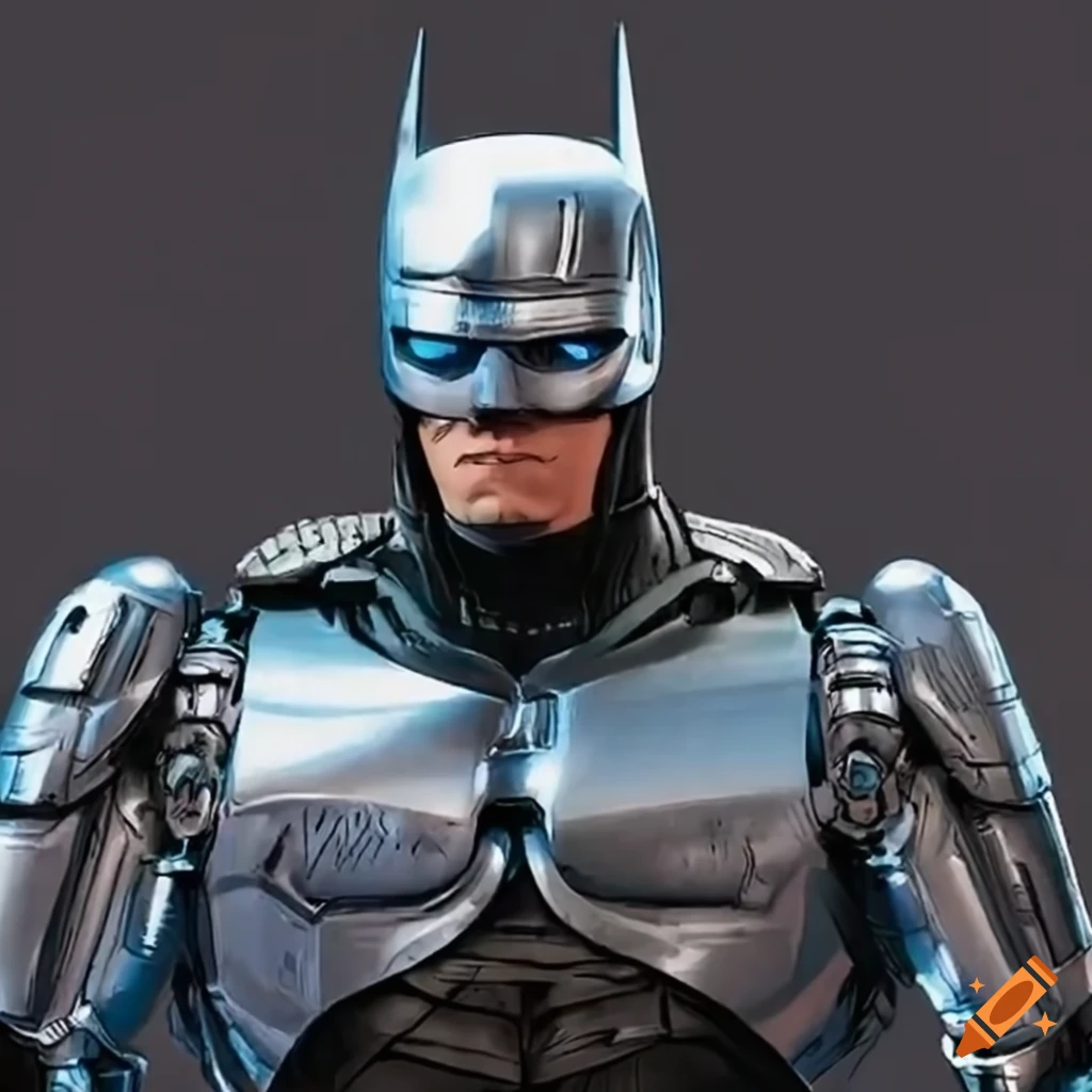 Batman fighting robocop on the streets of gotham on Craiyon