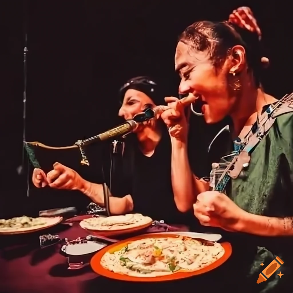 Band maneskim performing on stage at a festival