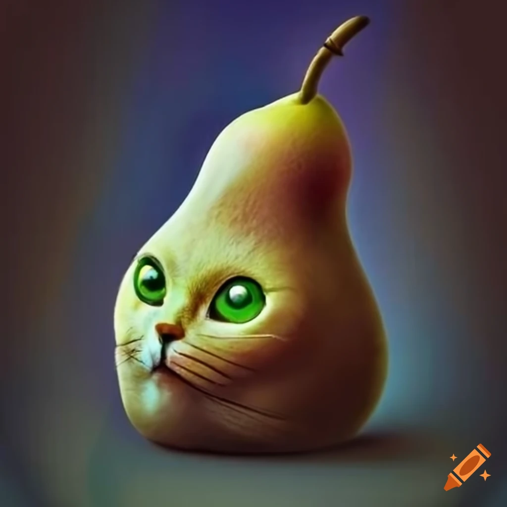 Cartoon illustration of an alien cat on Craiyon