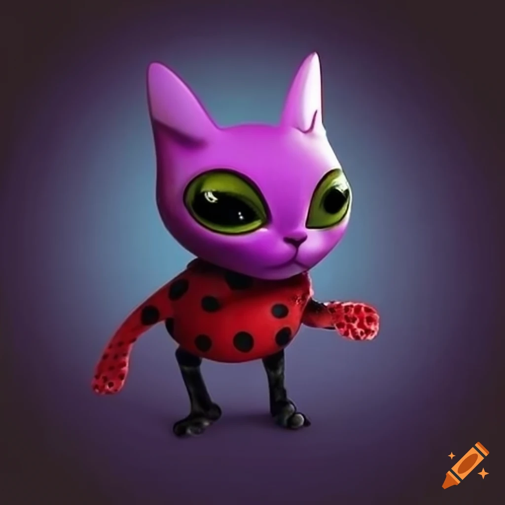 Digital art of an alien cat with dog-shaped head on Craiyon