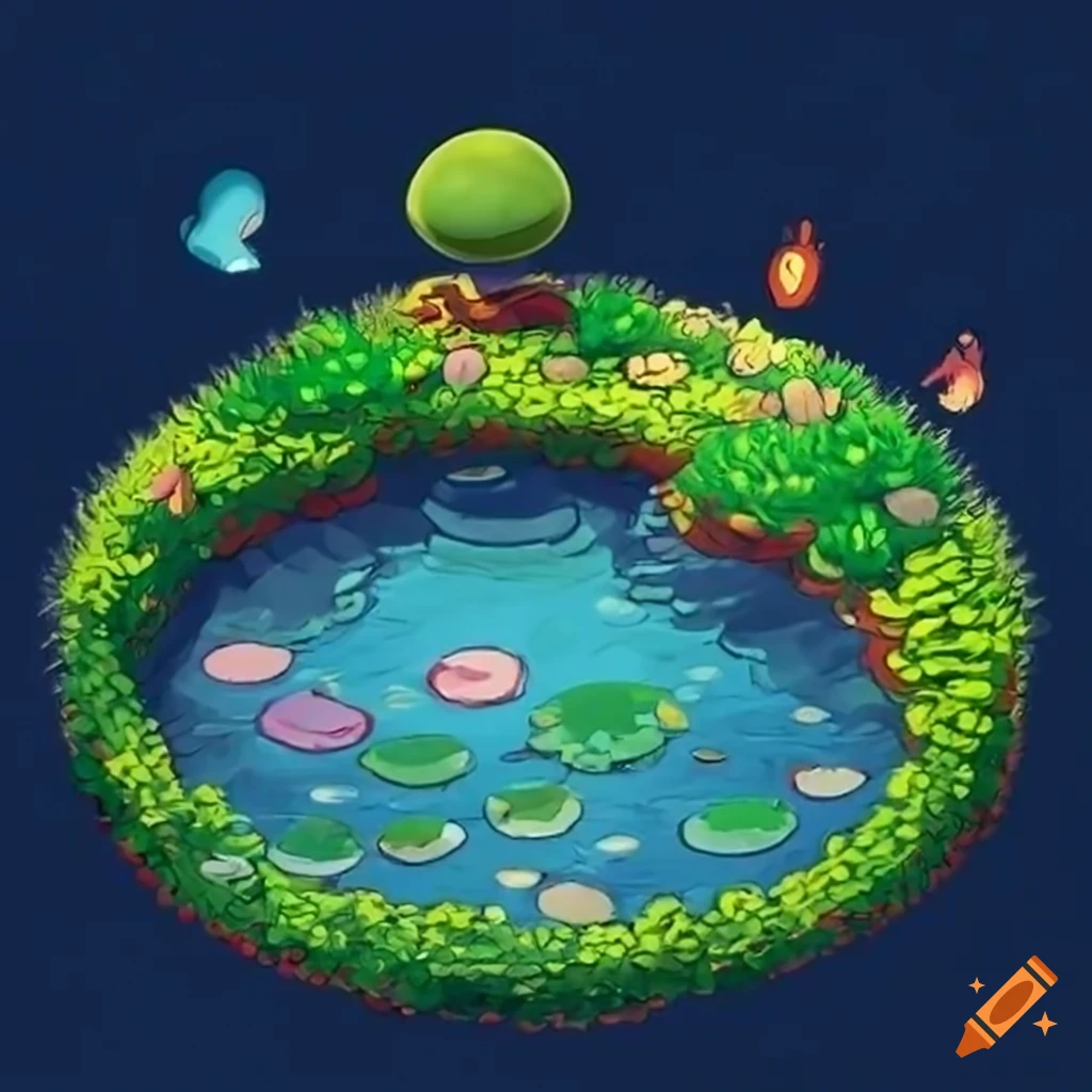 Round pokémon pond
