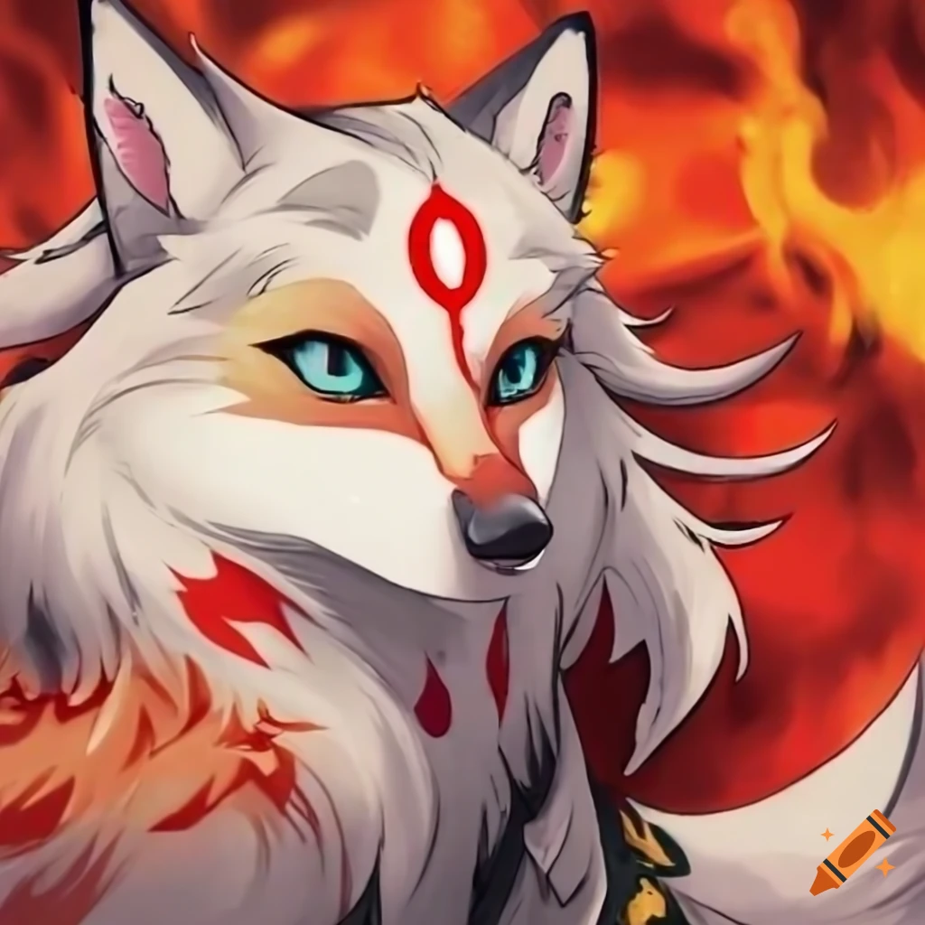 Okami wolf character