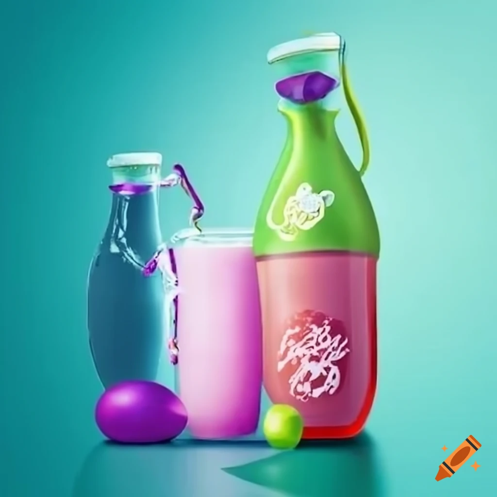 Advertisement of beverages health drink on Craiyon