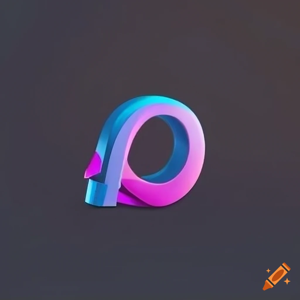 Unique logo design with a letter q on Craiyon