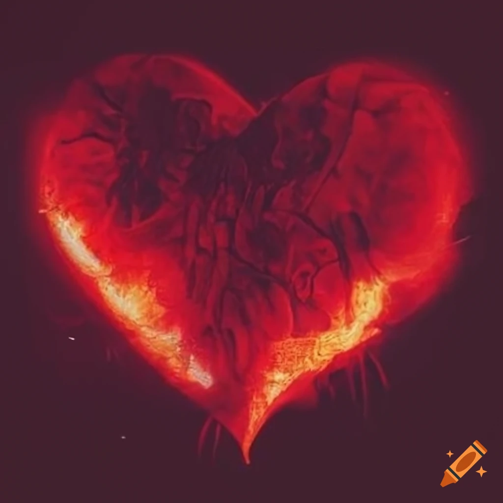 Album cover with a heart design