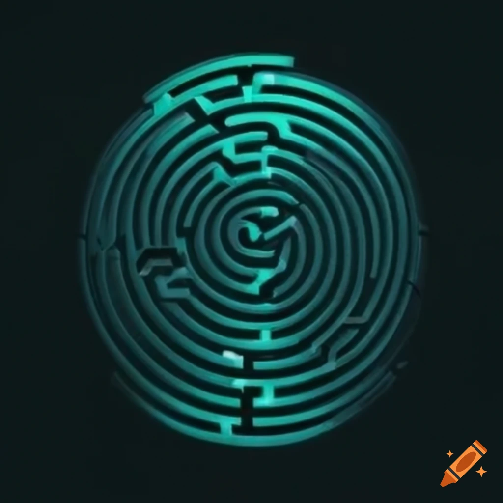 Intricate maze design on Craiyon