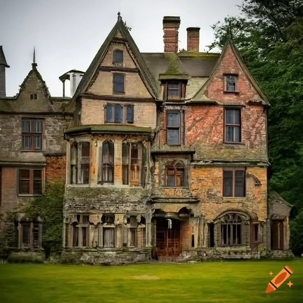 Gothic Victorian House In Forest