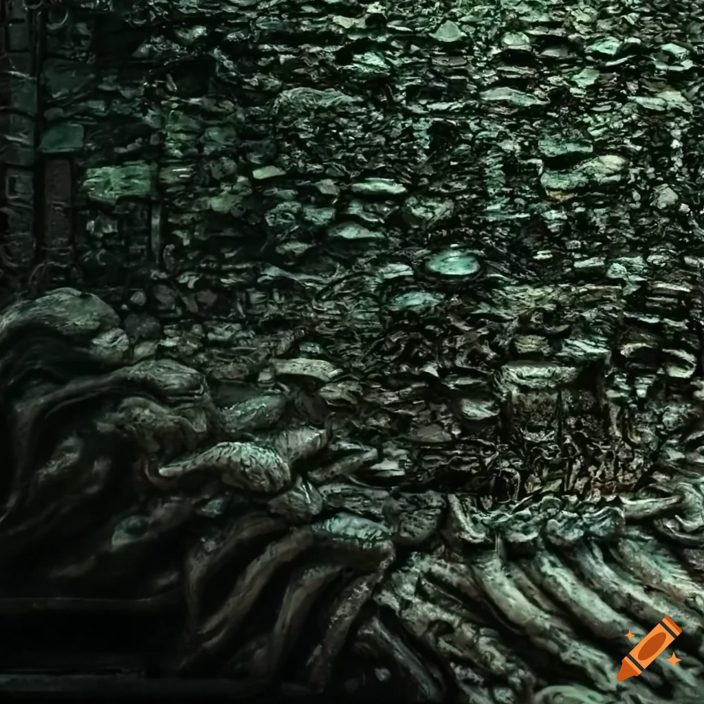 Image of a sinister alien creature in a 2D game on Craiyon