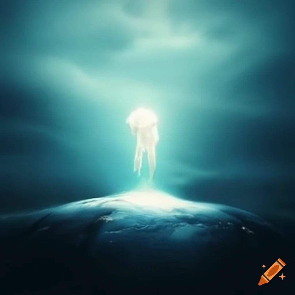 The monad white light of god on Craiyon