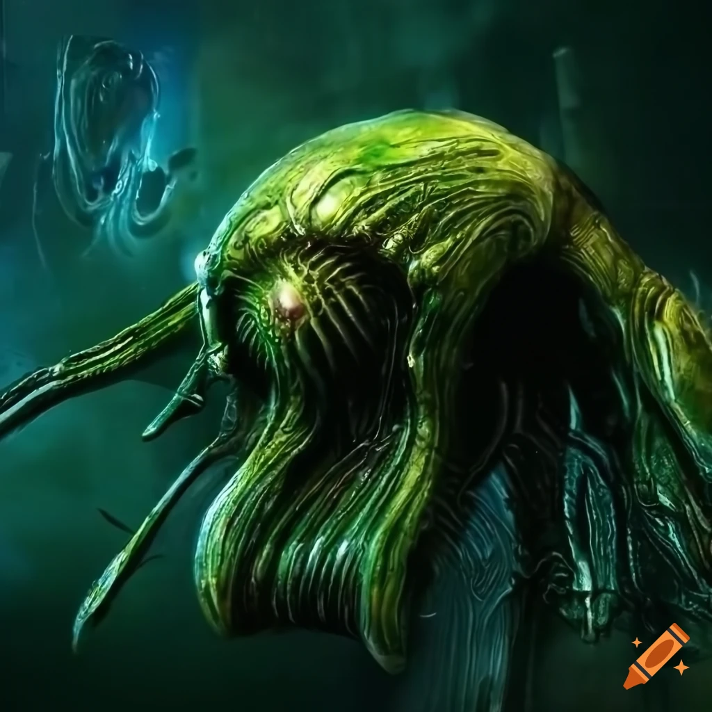 Creepy 2D metroid game with slimy alien creatures on Craiyon
