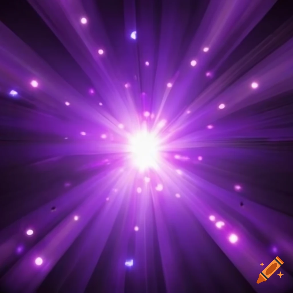 Purple Rays Of Light On White Background On Craiyon