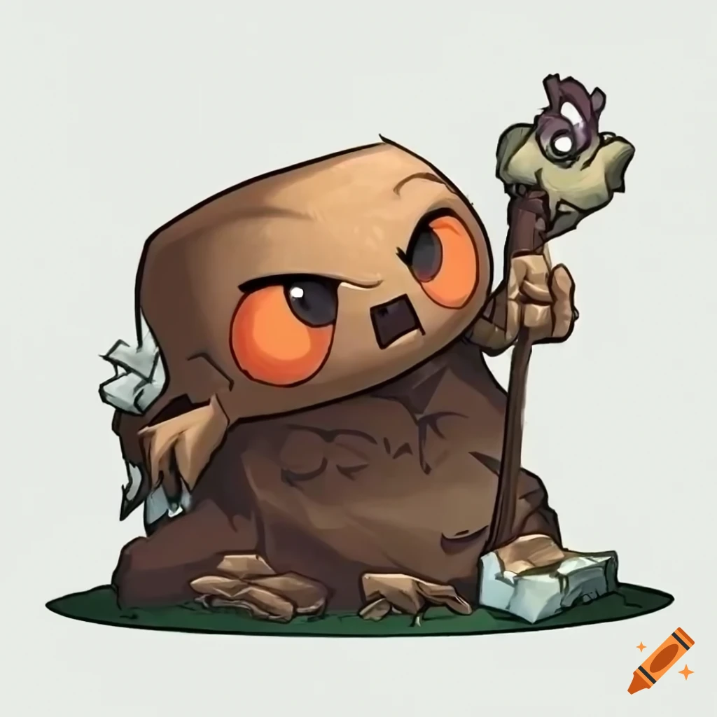 Chibi character in a dark dungeon with falling sand