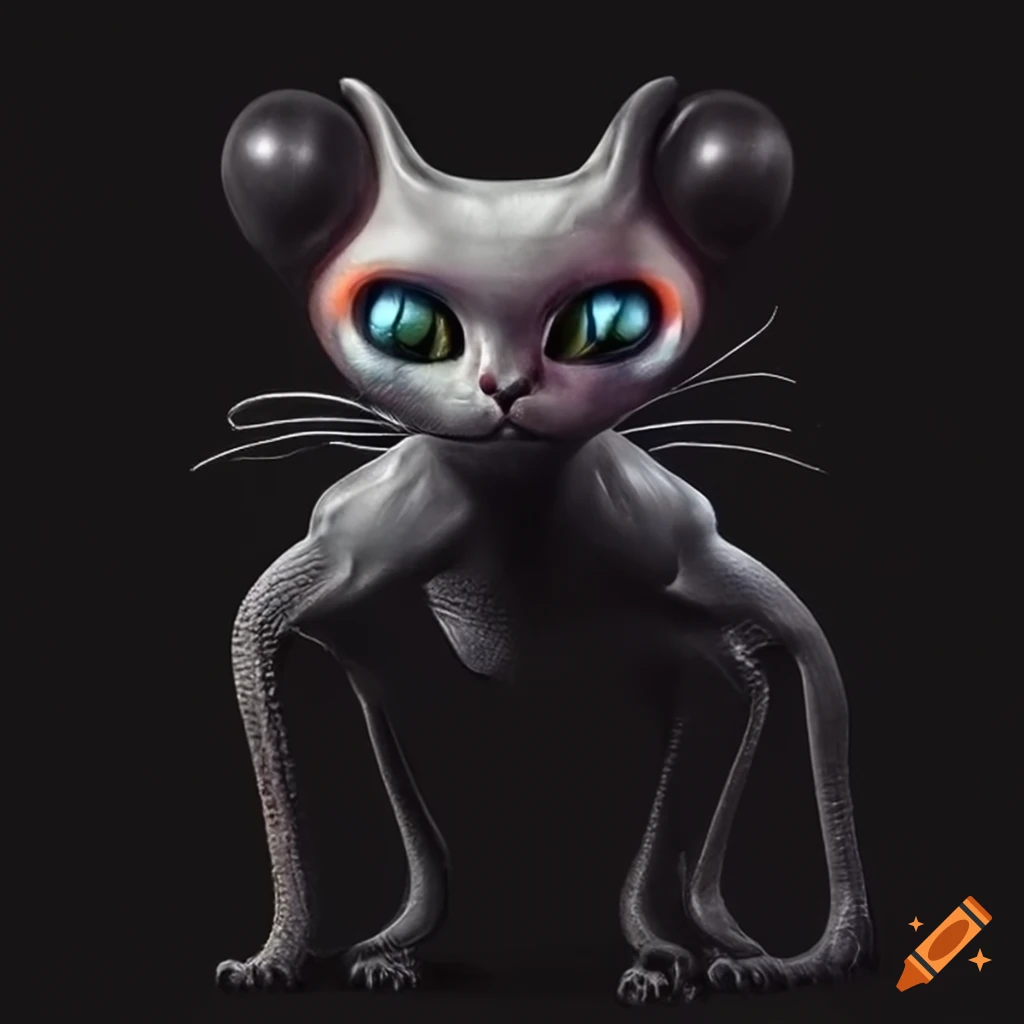 Image of an alien cat with unique features