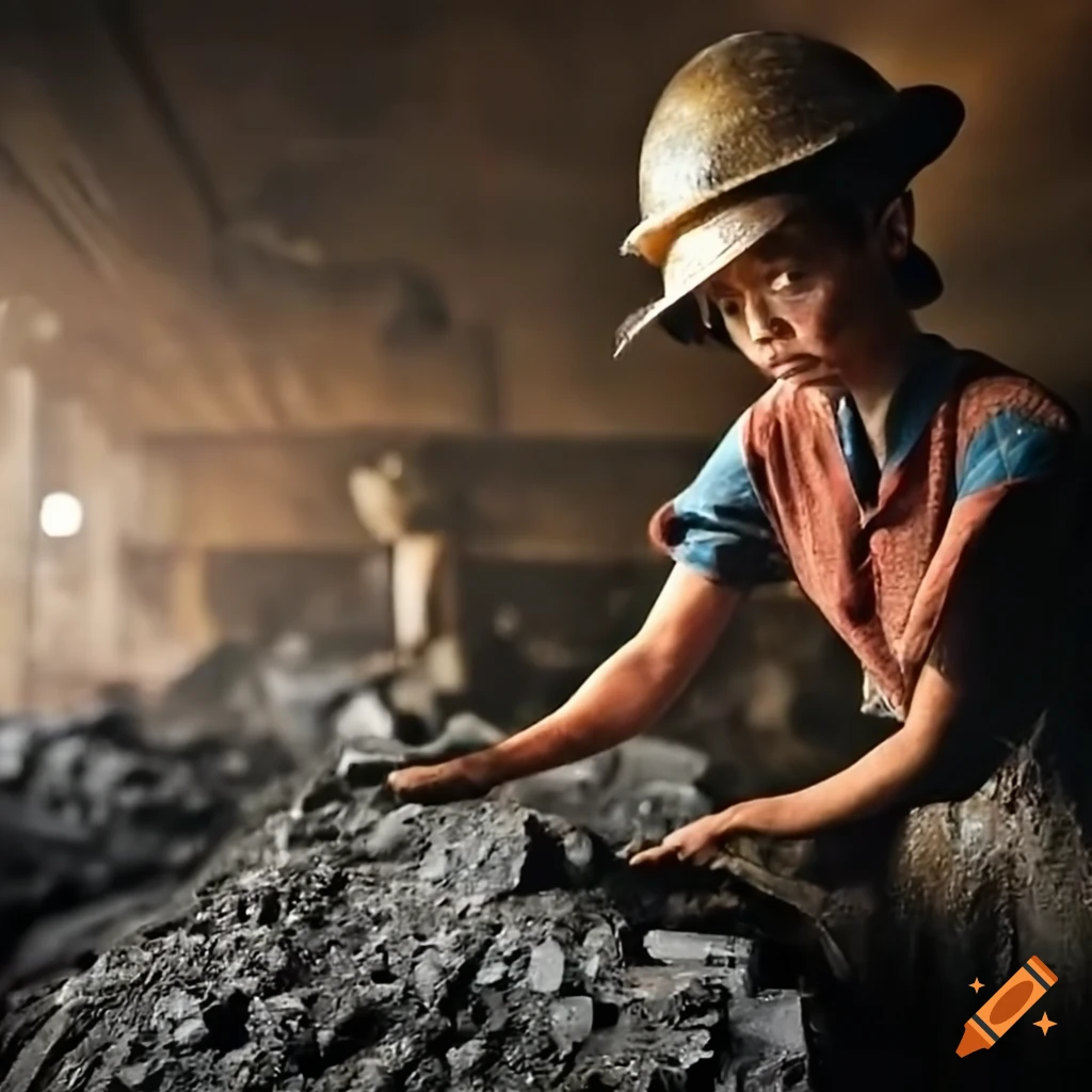 People working in the coal mines on Craiyon