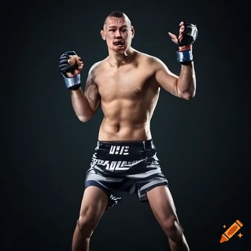 Mma fighter in action on Craiyon