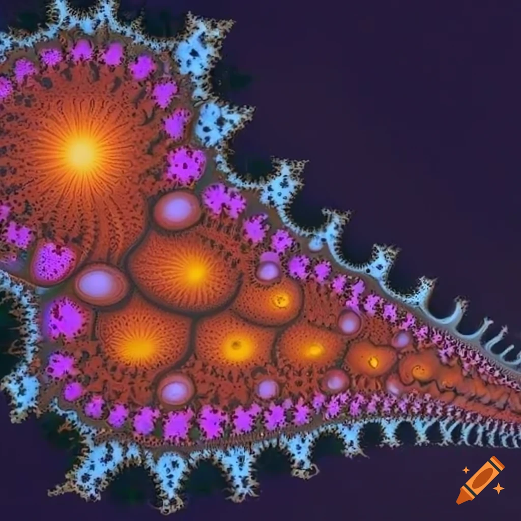 Coral-shaped mandelbrot fractal