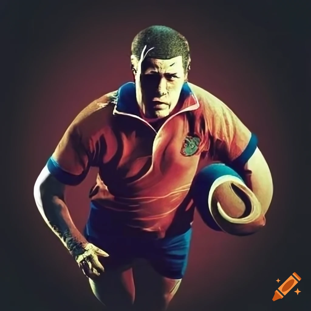 Vintage rugby image
