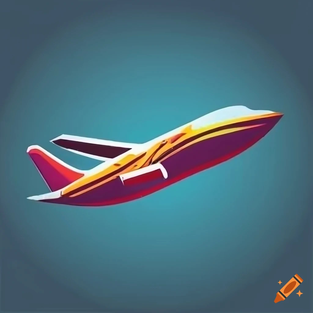 Aviation logo with aircraft icons