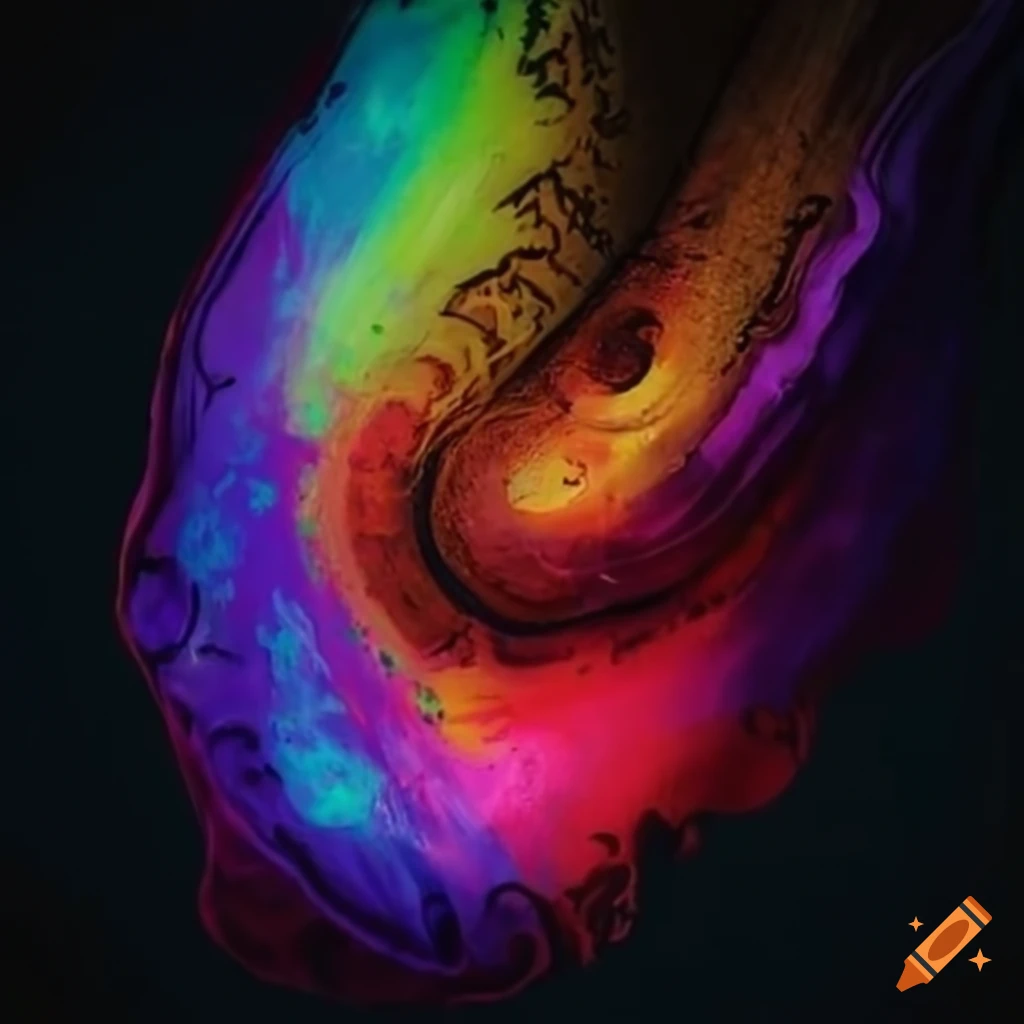 Abstract scratch paint on Craiyon