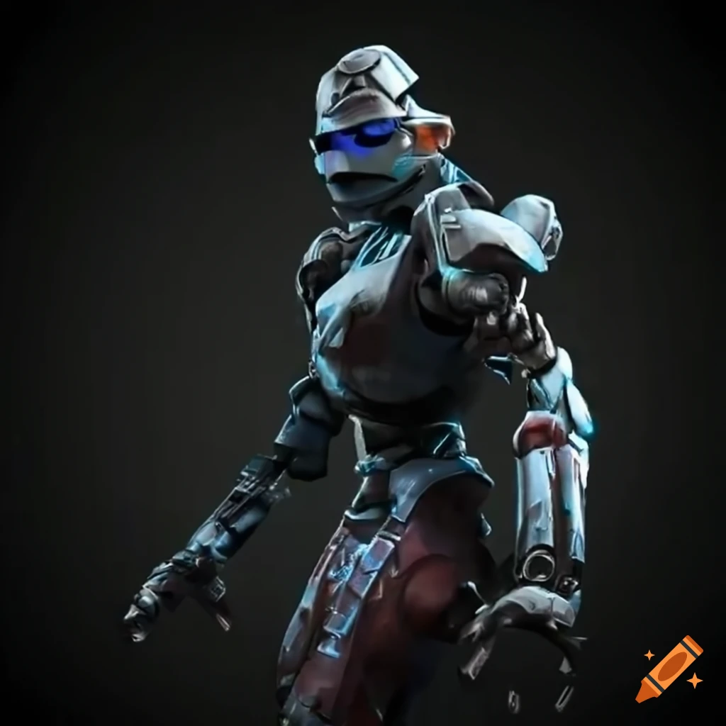 Realistic robot with blade arms on Craiyon