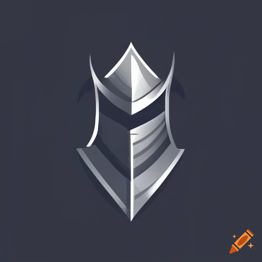 Vector logo of an armor on Craiyon