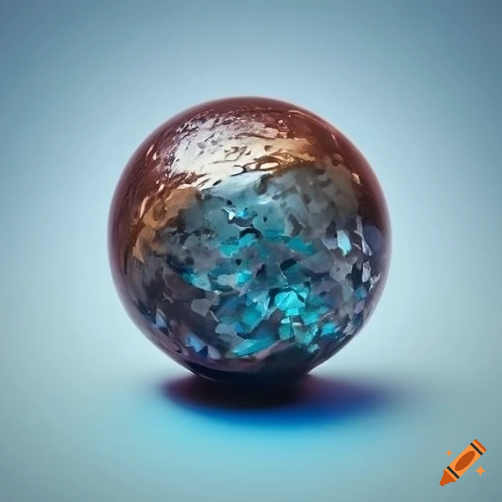 Artistic representation of a crystal ball on Craiyon