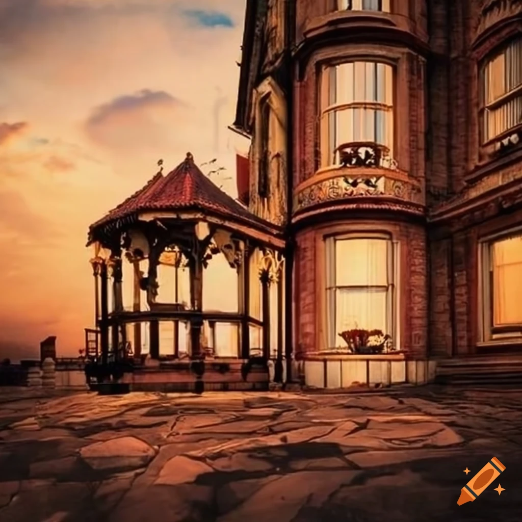 Luxury vintage hotel exterior