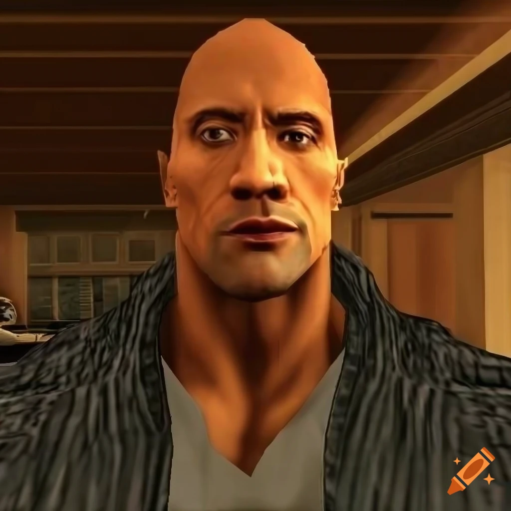 Dwayne the rock johnson in gta san andreas