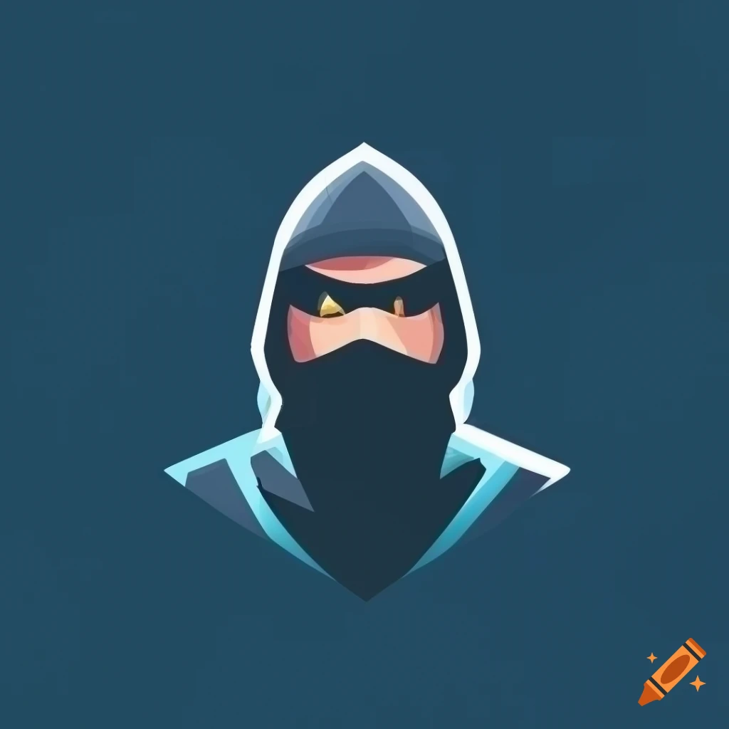 Vector logo design of a thief