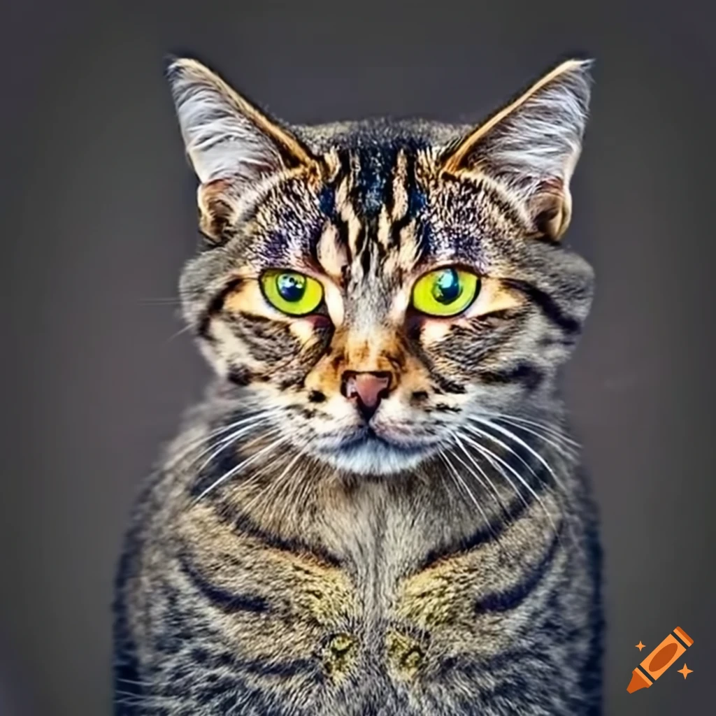 Symmetrical cat on Craiyon