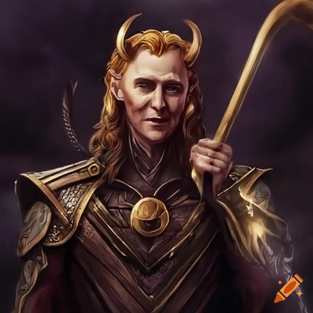 Depiction of loki from norse mythology on Craiyon