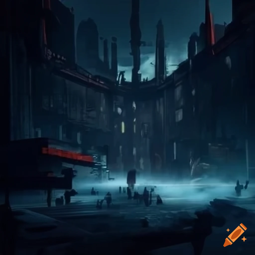 Loading screen for a futuristic video game