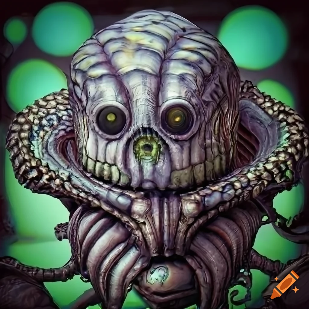 Creepy alien tiles in a 2d metroid game