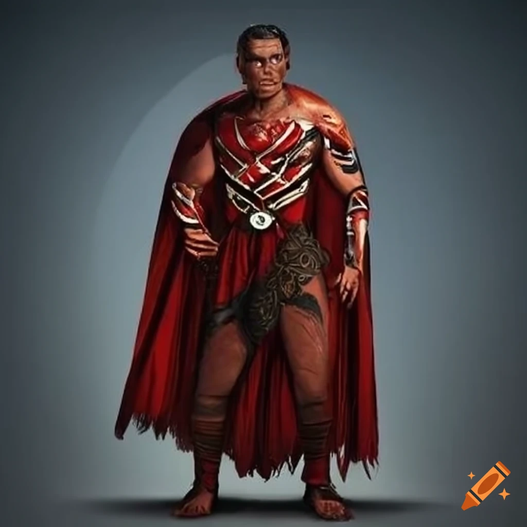 Image of a māori superhero in a unique costume
